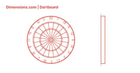 Dartboard Dimensions And Drawings