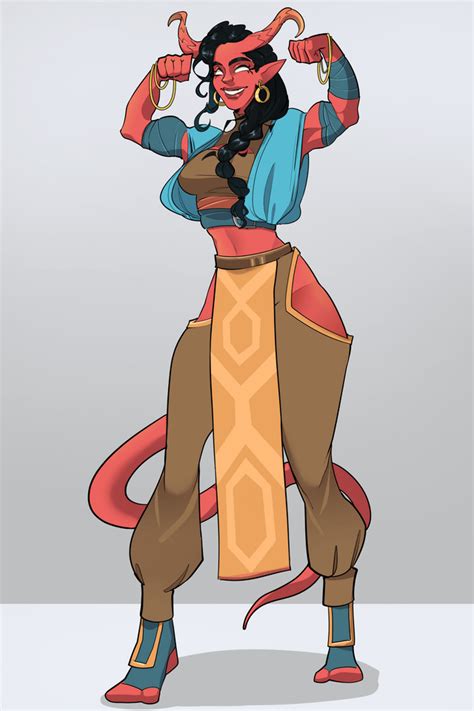 [oc] [comm] Maple ~ Tiefling Commission Done By Me R Dnd