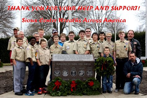 Sioux Thank You To Everyone Who Supported Sioux Center Wreaths Across