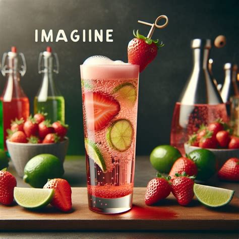 Strawberry Lime Sparkle Mocktail Rezept