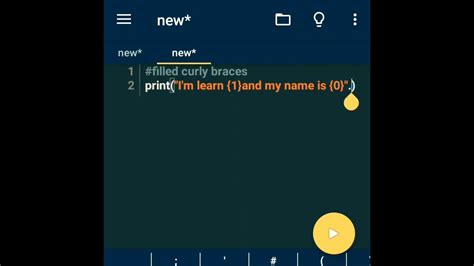 Filled Curly Braces In Python Youtube
