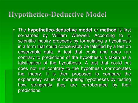 Ppt Lecture 7 Hypothetical Deductive Method Powerpoint Presentation Free Download Id5481676