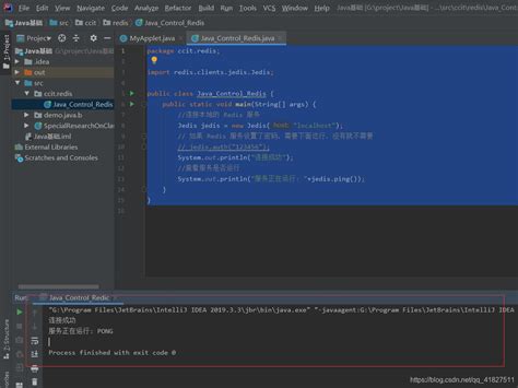Java操作redisidea版javajdk11 Idea 连接redis Csdn博客