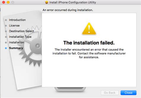 Ios Error While Installing Iphone Configuration Utility Stack Overflow