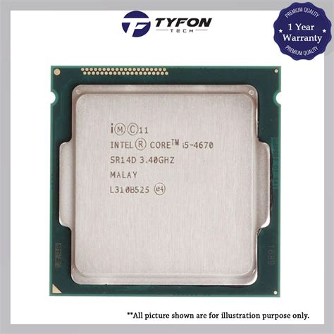 Intel Core I5 4670 Desktop Processor 6M Cache Up To 3 40 GHz Refurbished Shopee Malaysia