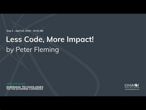 Free Video Less Code More Impact User Centric Software Design Workshop From Chariotsolutions