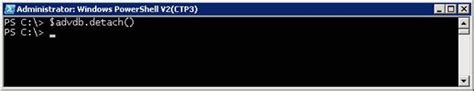 Detach And Attach Analysis Service Database Using Windows PowerShell