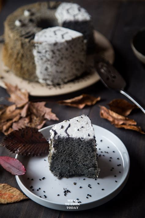 Totoro Black Sesame Chiffon Cake What To Cook Today