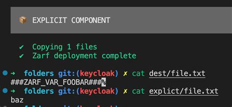 Zarf Does Not Template Files When In A Folder Of The Files Noun Issue Zarf Dev Zarf