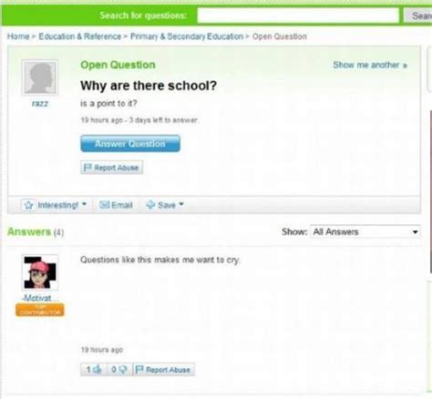 24 Dumbest Questions Ever Asked On Yahoo Gallery Ebaums World