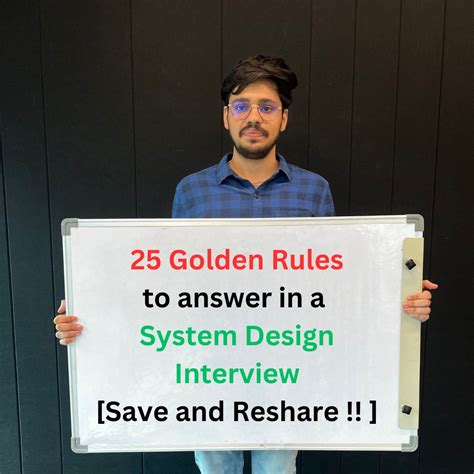 dheeraj shukla on linkedin systemdesign rules