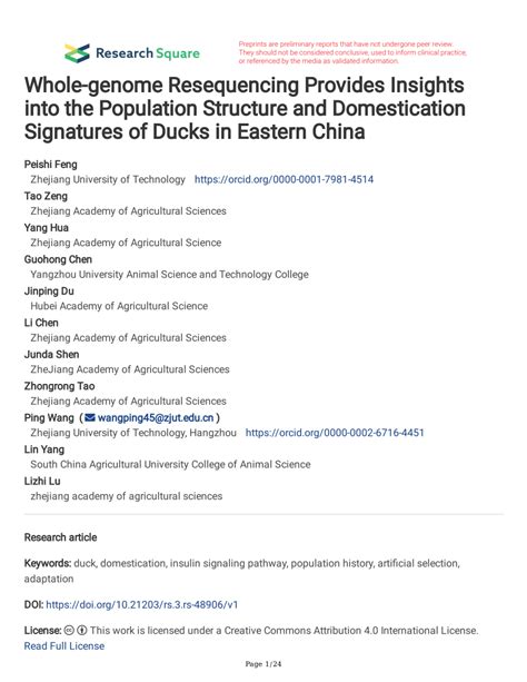 Pdf Whole Genome Resequencing Provides Insights Into The Population Structure And