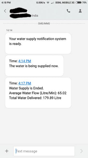 SMS Based Water Supply Alert System Homemade Circuit Projects