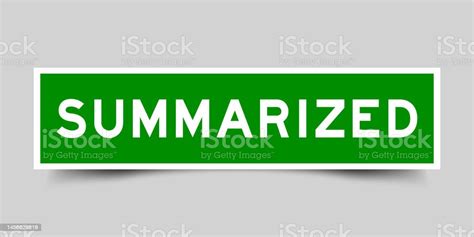 녹색 사각형 모양의 스티커 레이블은 회색 배경에 요약된 단어입니다 거절에 대한 스톡 벡터 아트 및 기타 이미지 거절 결정 금융 Istock