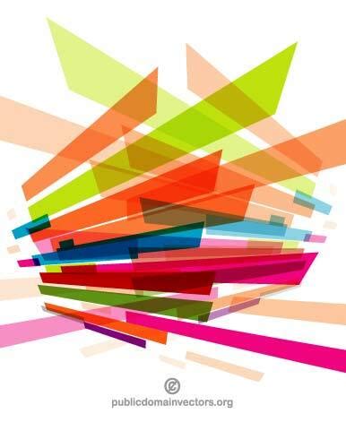 Colorful Intersecting Elements Public Domain Vectors