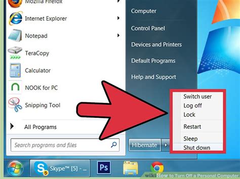 How To Turn Off A Personal Computer Steps With Pictures