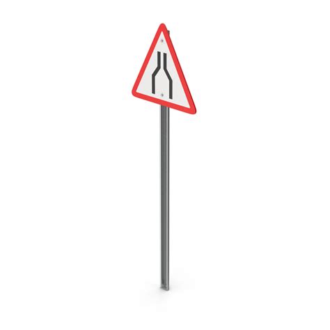 Road Narrows On Both Sides Sign 3d Object 2299235457 Shutterstock