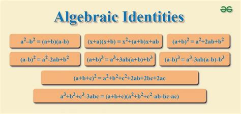 Algebraic Identities Geeksforgeeks Algebraic Identities Geeksforgeeks