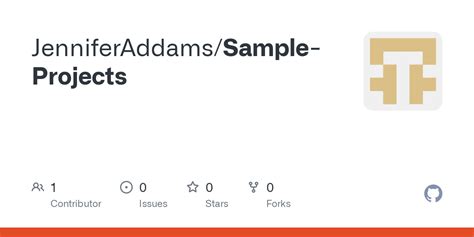 GitHub JenniferAddams Sample Projects