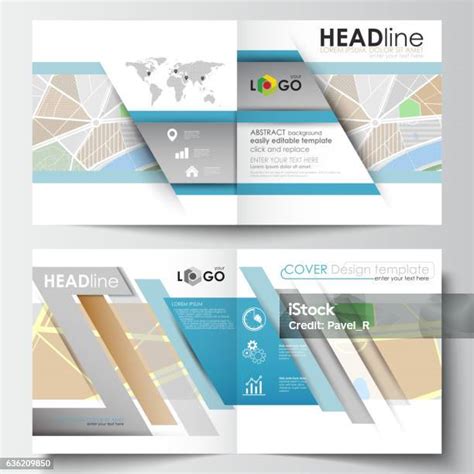 스퀘어 바이 폴드 브로셔 잡지 전단지 보고서용 비즈니스 템플릿 0명에 대한 스톡 벡터 아트 및 기타 이미지 0명 2단