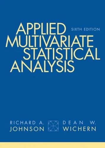 Applied Multivariate Statistical Analysis 6th Edition Download Pdf