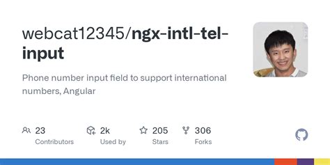 Github Webcat12345ngx Intl Tel Input Phone Number Input Field To Support International