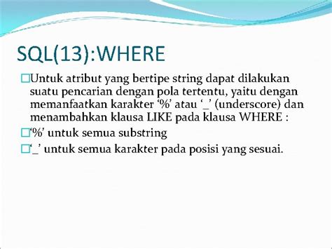 Sql Structured Query Language Pengertian Query Query Adalah