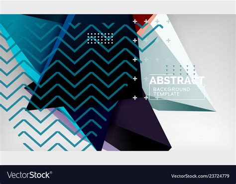 3d Geometric Triangular Shapes Abstract Background