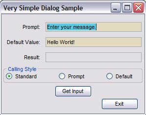 Getting User Input With Dialogs Part CodeProject