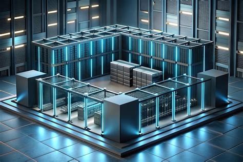 Premium Photo Modern Data Center And Network Infrastructure Solutions