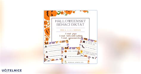 Halloweenský Běhací Diktát Učitelnice Halloweenský Běhací Diktát Učitelnice