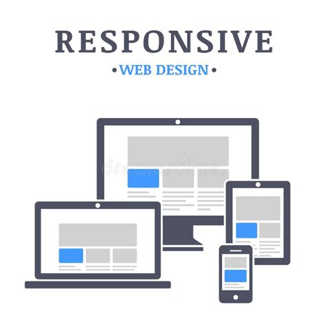 responsive web design stock vector illustration of grid 32258763