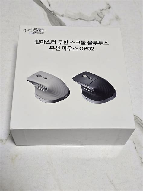 지클릭커 휠마스터2 무한 스크롤 무선 블루투스 마우스 Op02