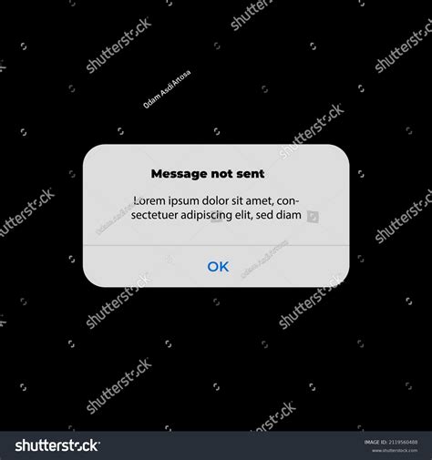 Notification Boxes Template Smartphone Message Interface Stock Vector Royalty Free 2119560488