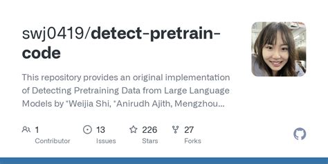 Github Swj0419detect Pretrain Code This Repository Provides An Original Implementation Of