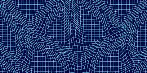 Premium Vector Abstract Wavy 3d Mesh On A Blue Background Geometric