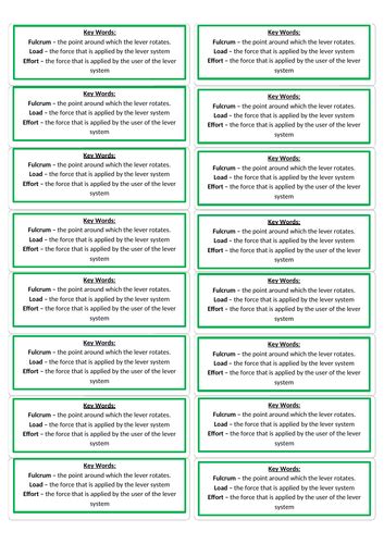 lever systems lesson teaching resources