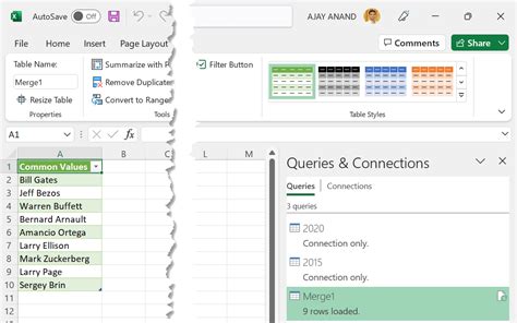 Find Common Values Between Two Lists In Excel Xl N Cad