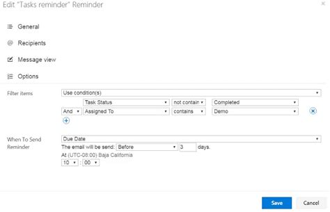 due date reminder sharepoint