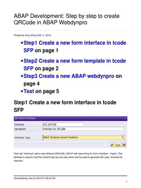 Step By Step To Create Qrcode In Abap Webdynpro Pdf Qr Code