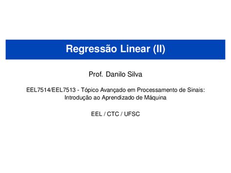 regressão linear parte 2 docsity
