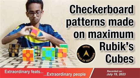 checkerboard patterns made on maximum rubik s cubes youtube