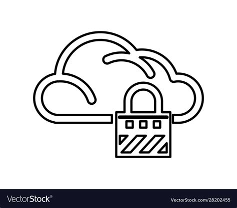 Cloud Computing Data Isolated Icon Royalty Free Vector Image