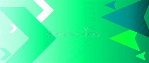 Modern Green Abstract Presentation Background With Corporate Concept Stock Illustration