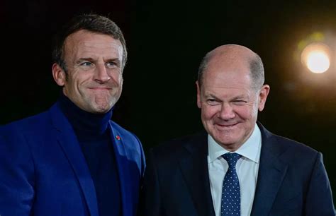 Макрон и Шольц встретятся за рабочим обедом в Елисейском дворце в попытке уладить споры