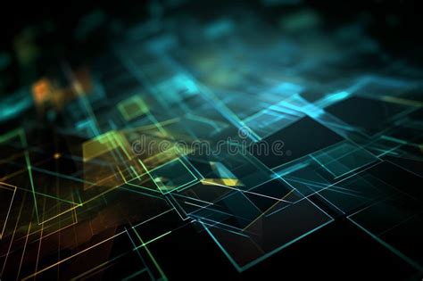 Abstract Technology Background 3d Render Computer Digital