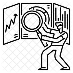 Marketing Analysis Icon Download In Line Style