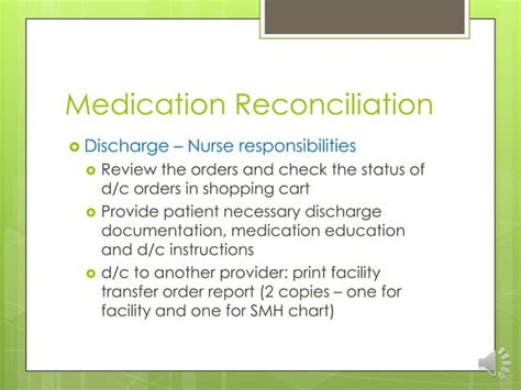 Medication Reconciliation Education Pptx