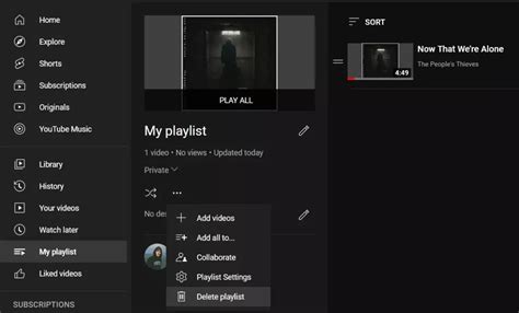 How To Delete A YouTube Playlist Tab TV