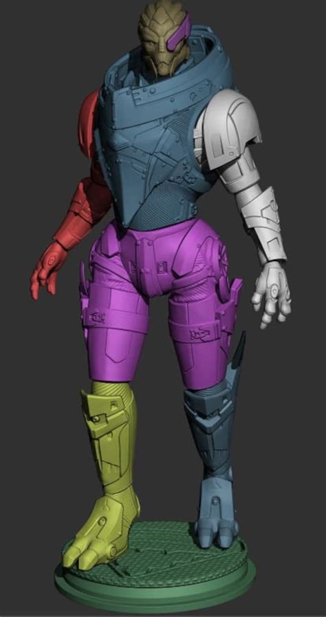 Model 5 Cut And Keyed Stl Printable File 3 Poses Etsy